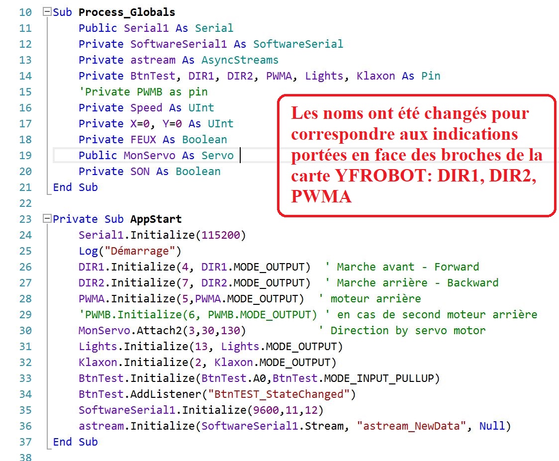 Piloter une voiture Arduino